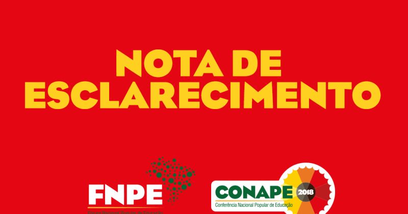 FNPE altera data da etapa nacional da CONAPE - CUT - Central Única dos ...
